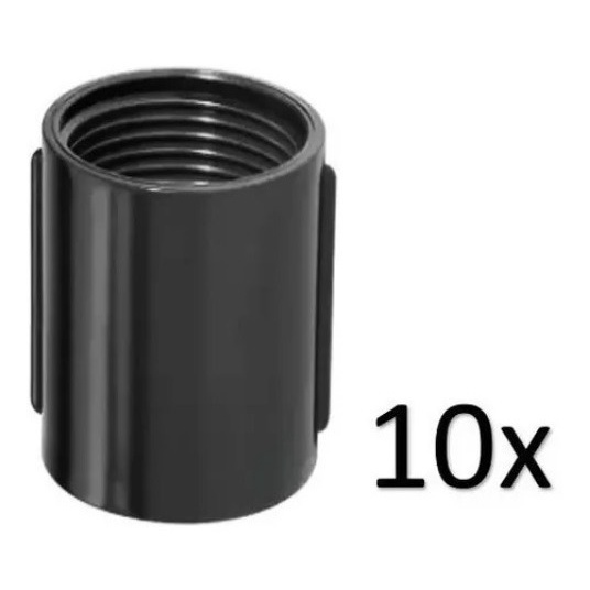 Kit C/10 Und Luva Eletroduto Pvc Com Rosca 1/2 Polegadas | Shopee Brasil