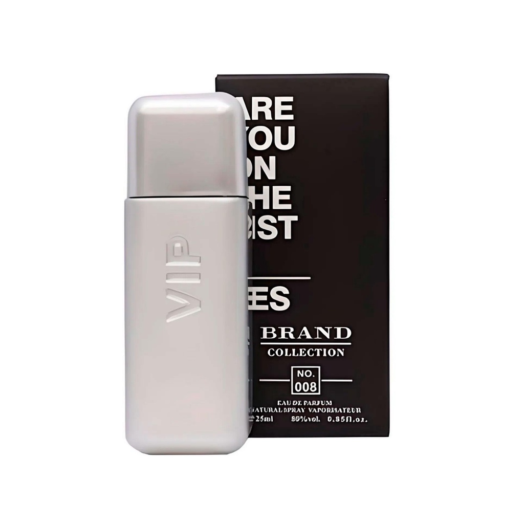 MINIATURA BRAND COLLECTION 008 212 VIP MEN BRAND 25ML | Shopee Brasil