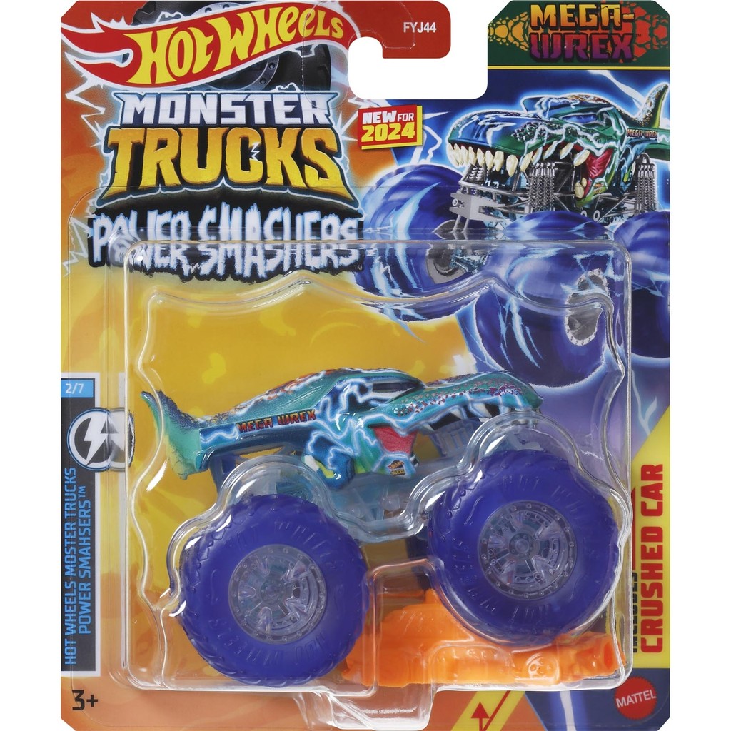 Hot Wheels - 1:64 - Mega Wrex - Monster Truck Power Smashers - HYJ22 ...