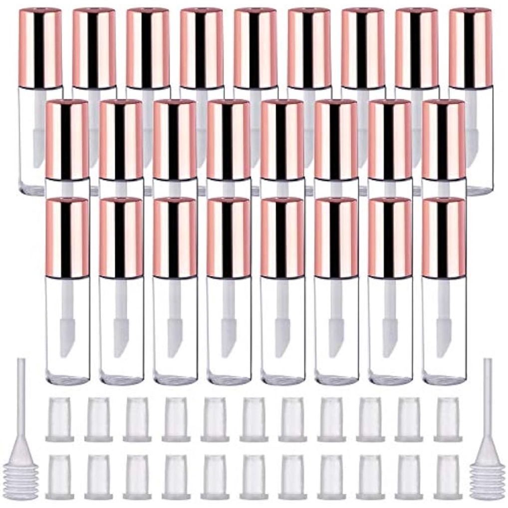 100 Pack Empty Lip Gloss Tubes Containers Clear Mini Refillable Travel ...