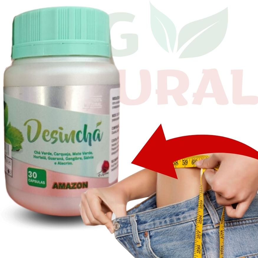 Desinchá 30 Cápsulas 500mg Suplemento Natural Emagrecer Perde Peso - 1 ...