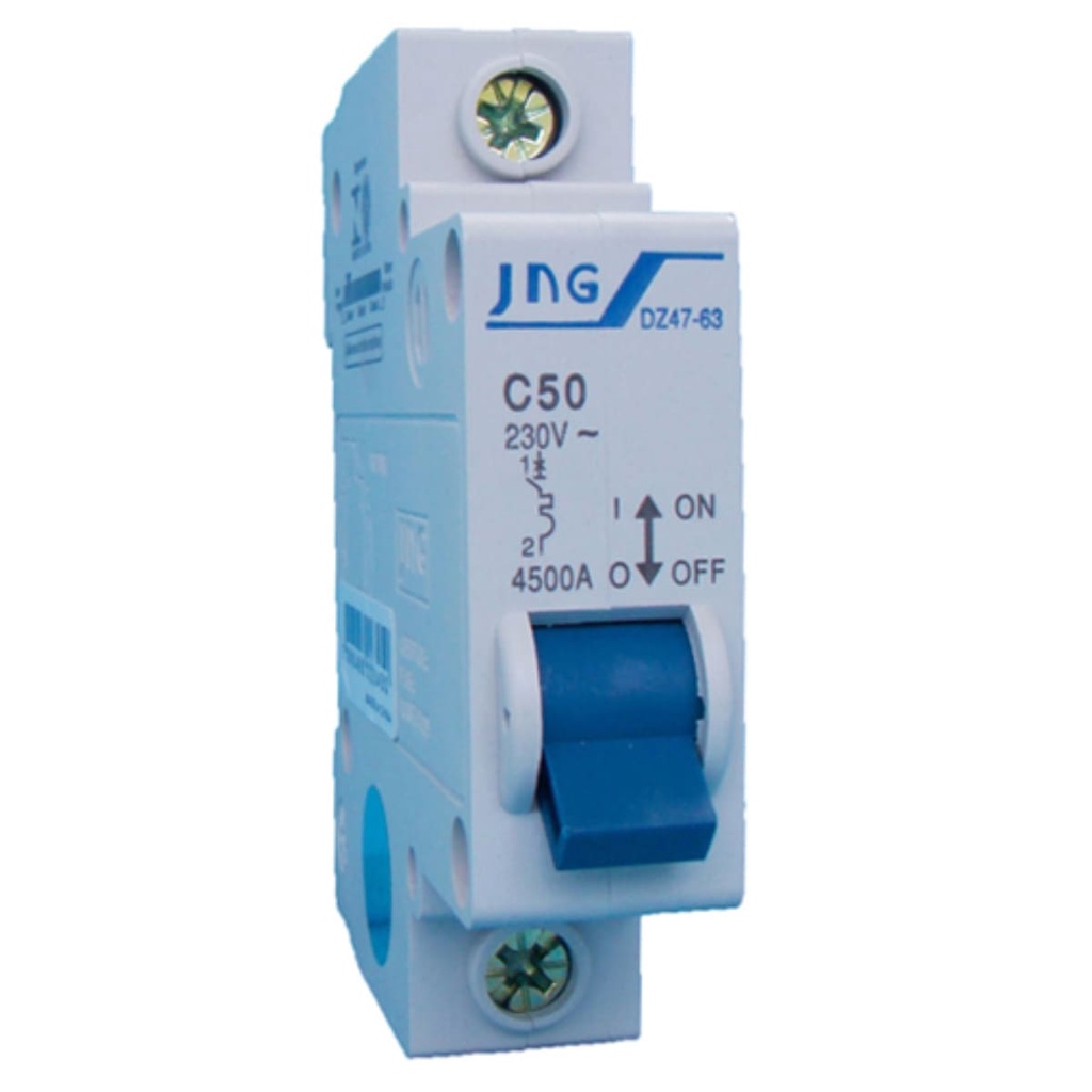 Disjuntor JNG Din Unipolar Modelo Dz47-63 C | 06A | 10A | 16A | 20A | 25A | 32A | Shopee Brasil