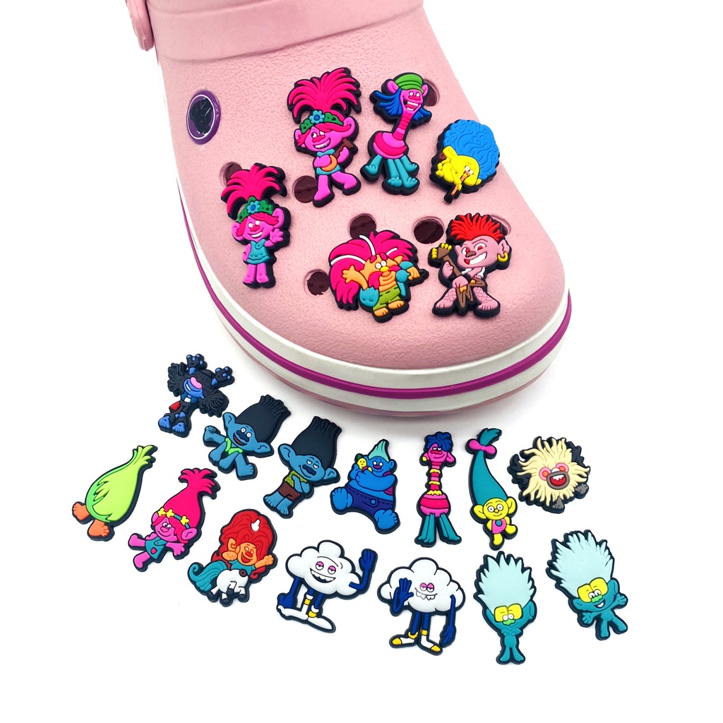 Desenhos Animados Trolls Jibbitz Para Homens Princesa Poppy Crocks ...