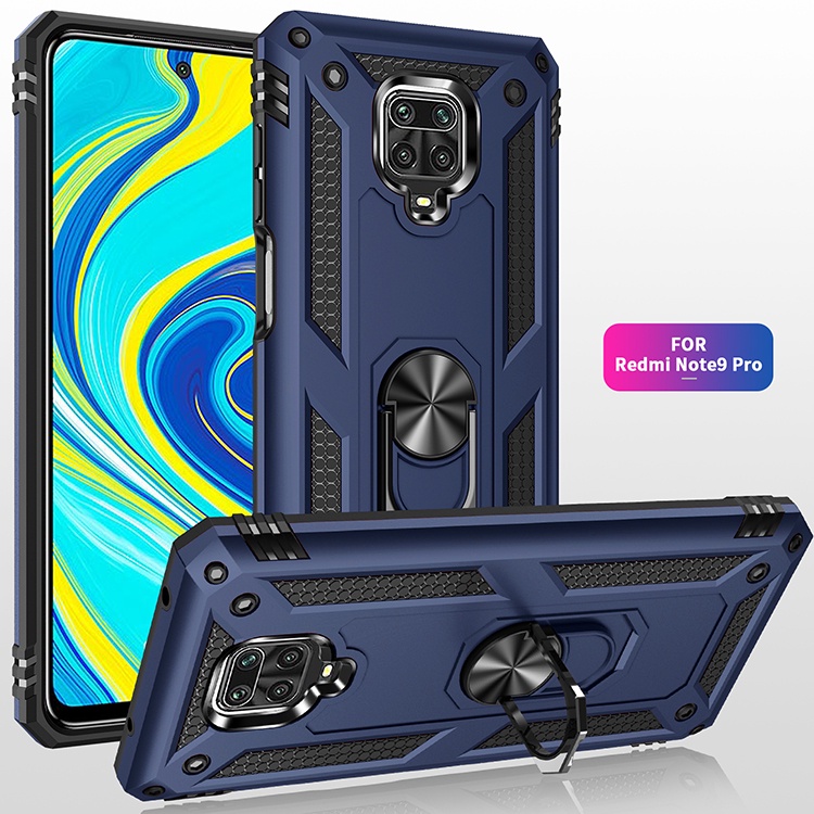 Capa de suporte de anel de anel Capinha para Xiaomi Redmi Note 9 Pro Max 9S 8 Pro magnético ...
