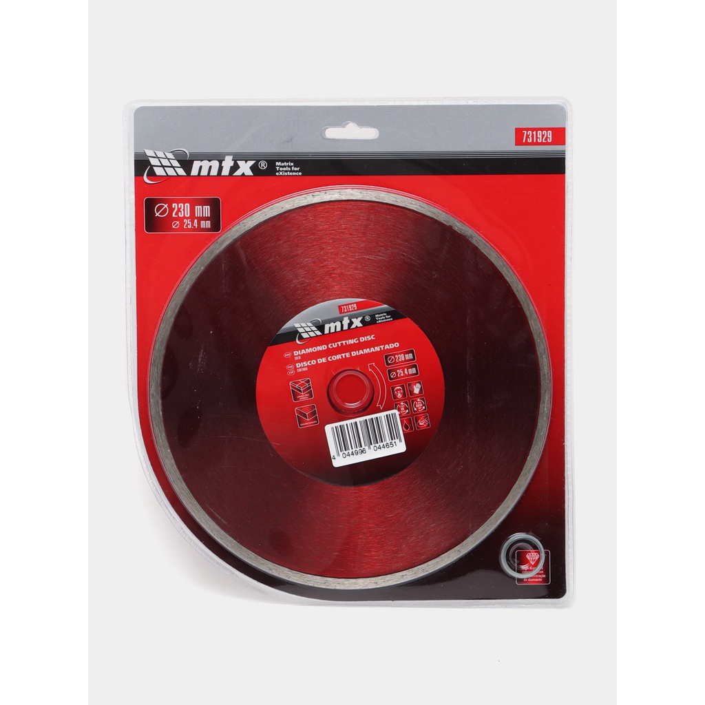 Disco de Corte 9 Pol 230mm x 25,4 Diamantado Contínuo MTX 731929 | Shopee Brasil