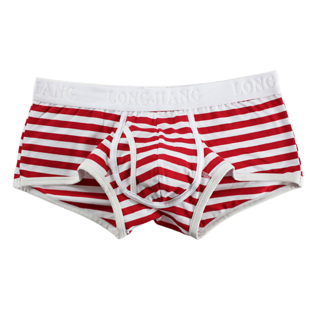 Longjiang Men Underwear Listras De Abertura Lateral Sexy Boxer Mid Rise ...