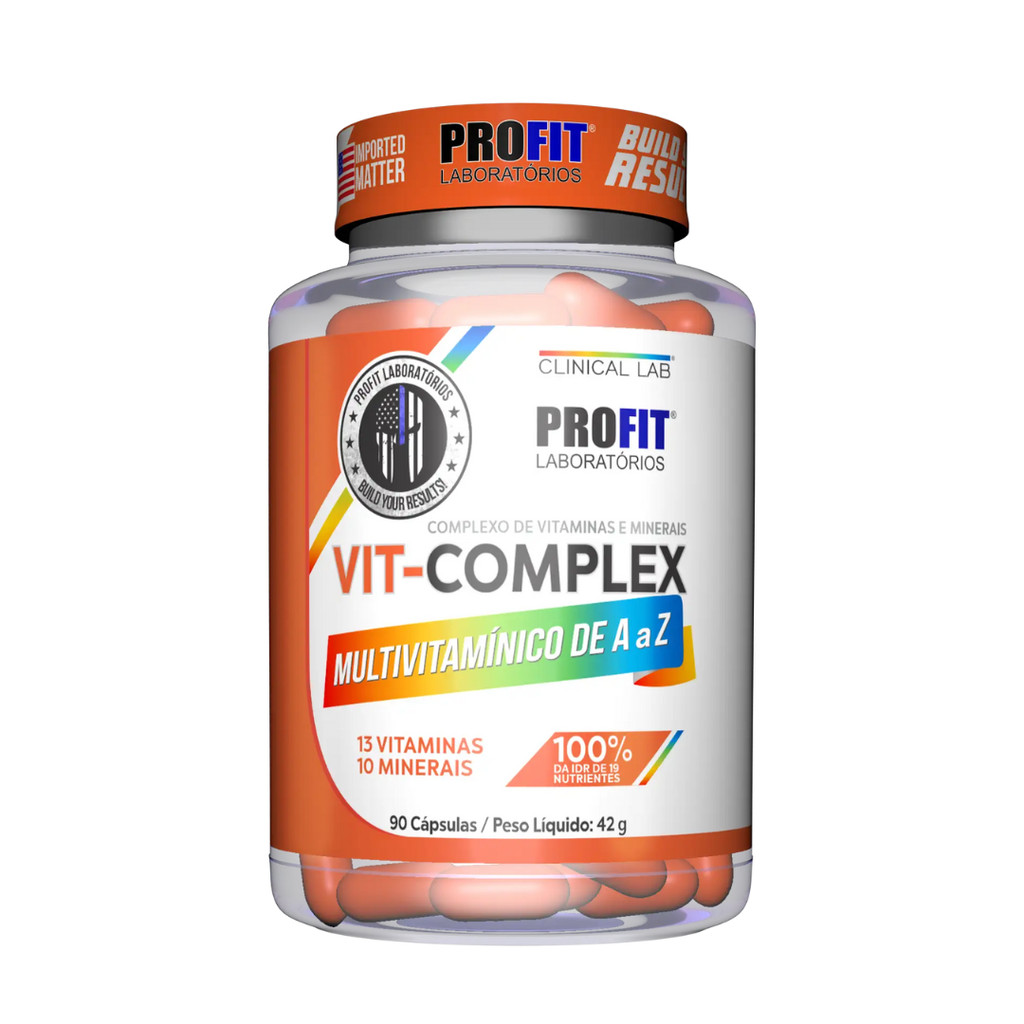 Vit-Complex Multivitamínico 90 Caps Profit Laboratórios | Shopee Brasil