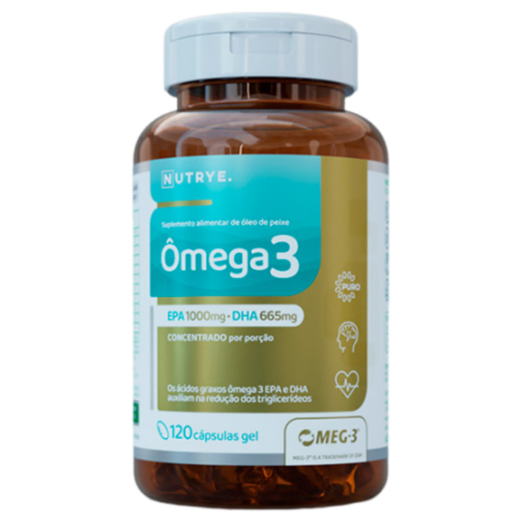 Ômega 3 EPA 1000mg DHA 665mg 1000mg 120 Capsulas Com MEG-3 | Shopee Brasil