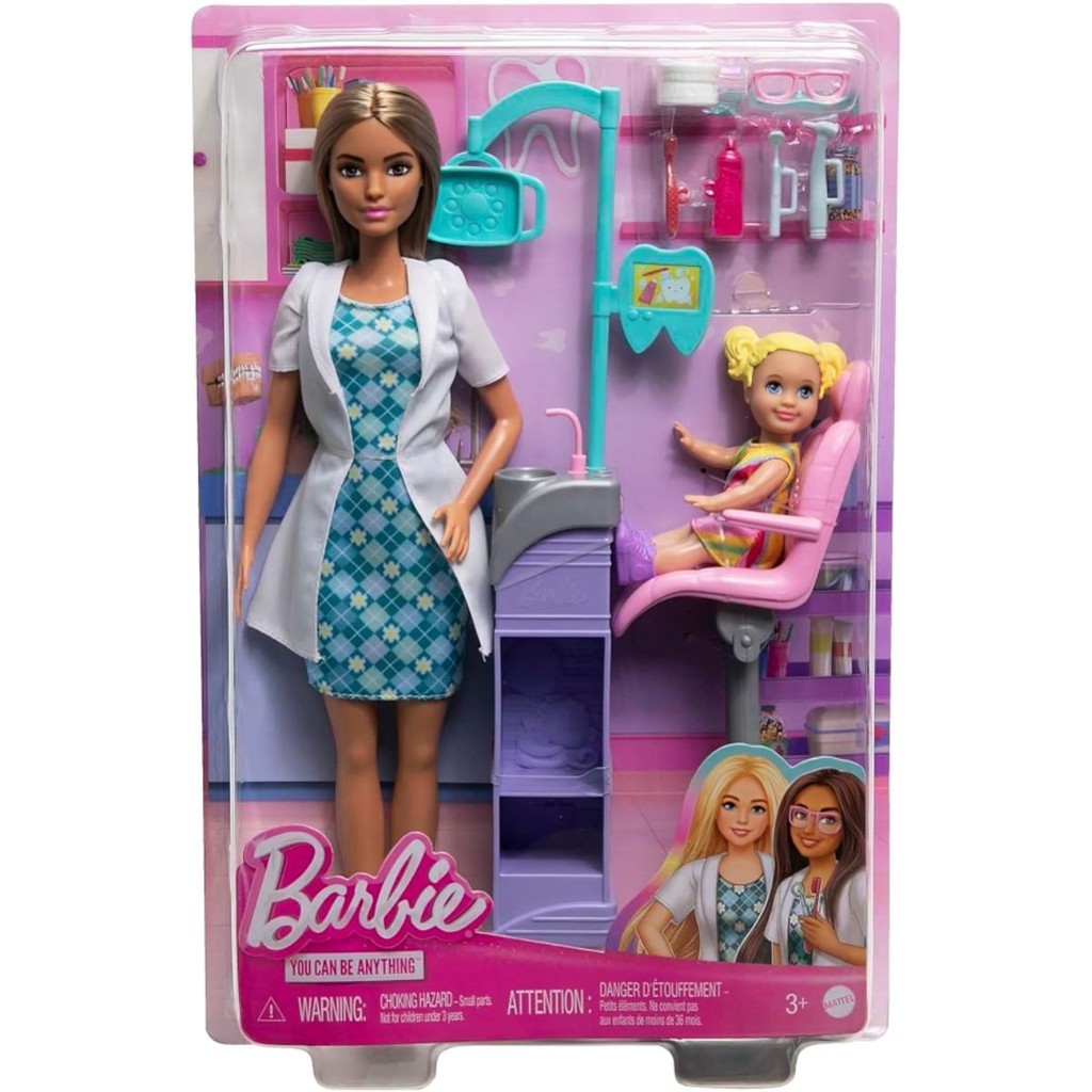 Boneca Barbie Dentista Loira Com Acessórios - Mattel | Shopee Brasil