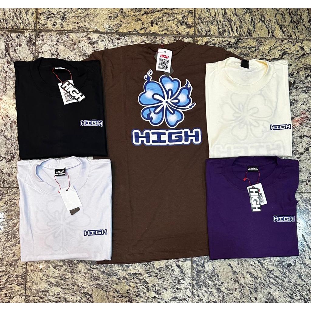 CAMISETA - H!GH HC FLOWER HAWAIIAN - Escorrega o Preço