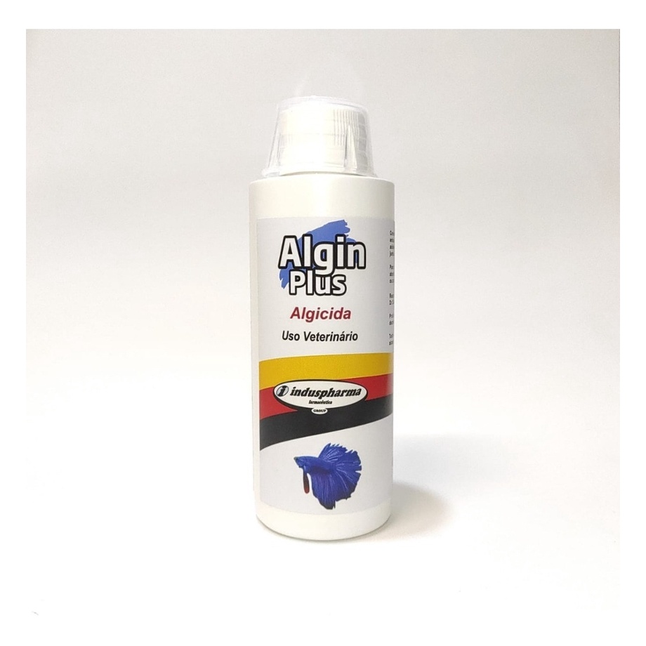 Algin Plus Algicida Anti Algas Para Aquário 100ml - Induspharma ...