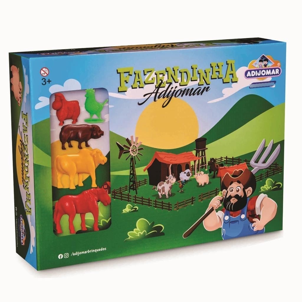 Fazendinha Brinquedo De Monta Adijomar Com Animais 3 Anos | Shopee Brasil