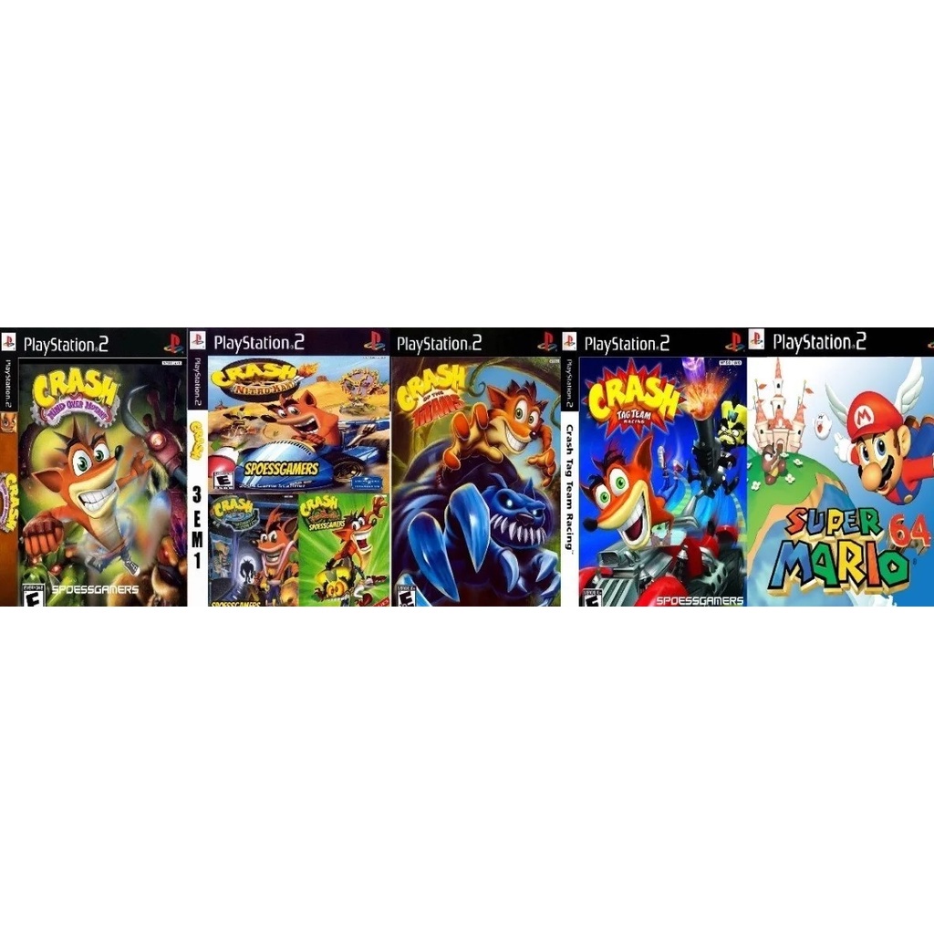 5 Jogos Ps2 Crash Mario 64 y | Shopee Brasil