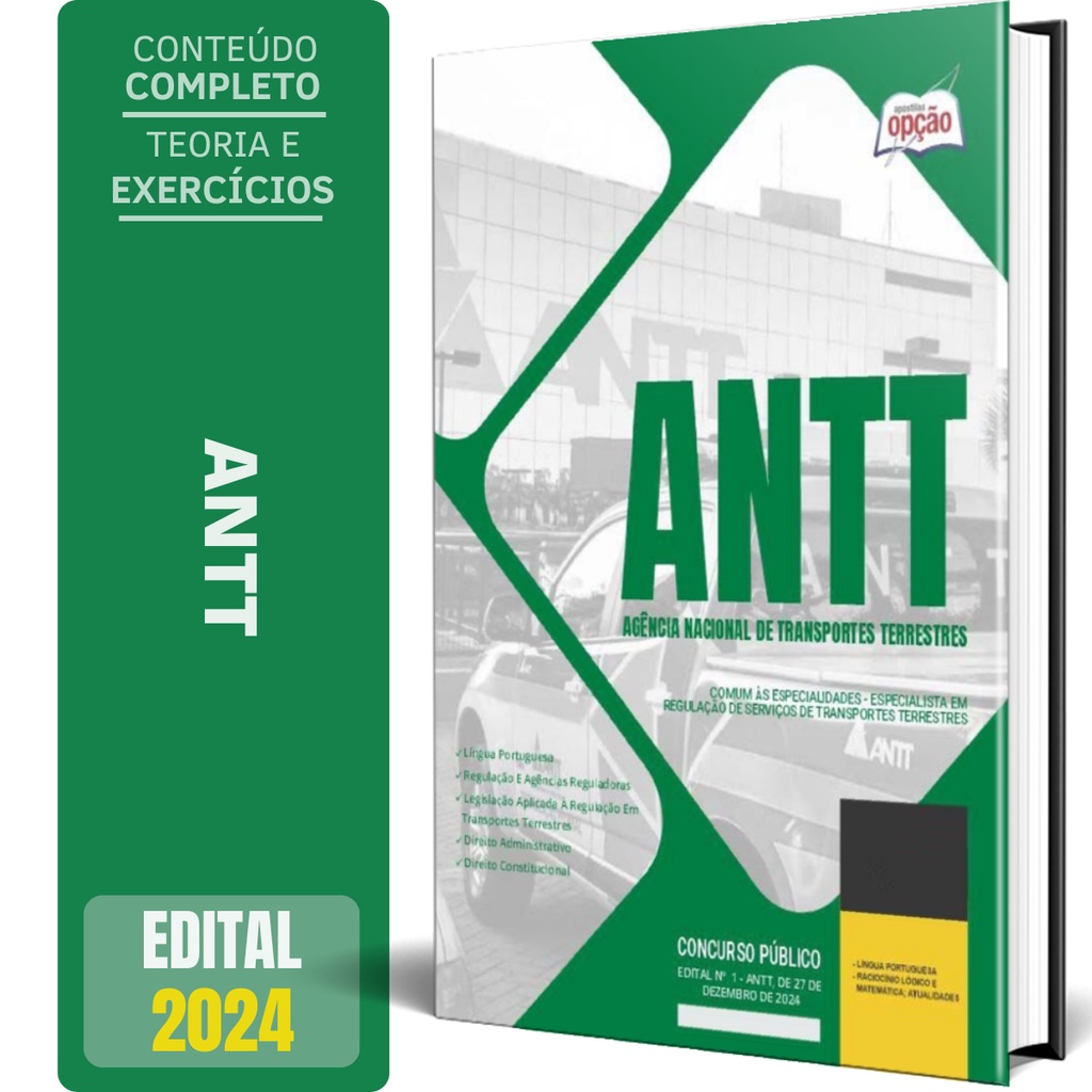Apostila ANTT 2024 - Comum às especialidades - Especialista em ...