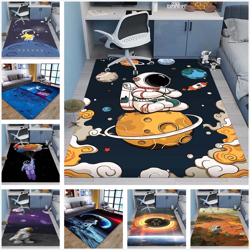 Espaço De Desenho Animado Astronauta Anime Cute Carpete Sala De Estar ...