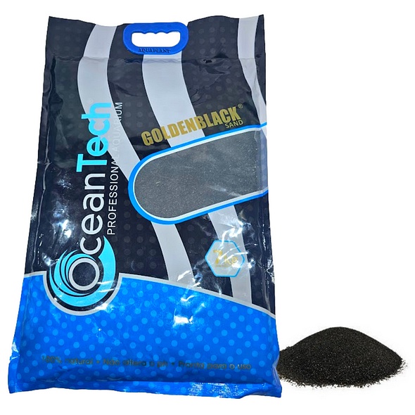 SUBSTRATO INERTE AREIA PRETA PARA AQUÁRIOS - OCEAN TECH 25Kg | Shopee ...