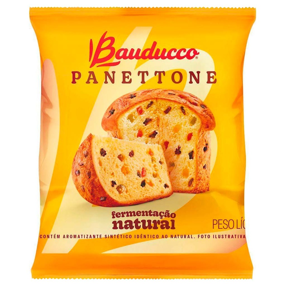 Mini Panettone Flowpack Frutas Cristalizadas 80g - Bauducco | Shopee Brasil
