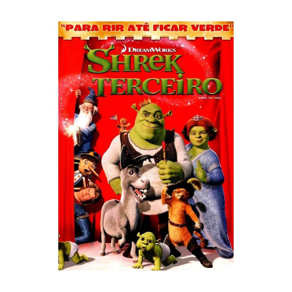 Shrek Terceiro - DVD - Shrek The Third (2007) | Shopee Brasil