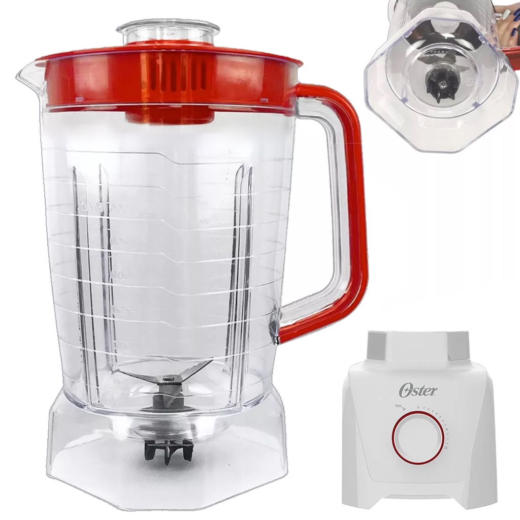Copo Liquidificador Oster Power 1100 Full OLIQ605 Vermelho | Shopee Brasil