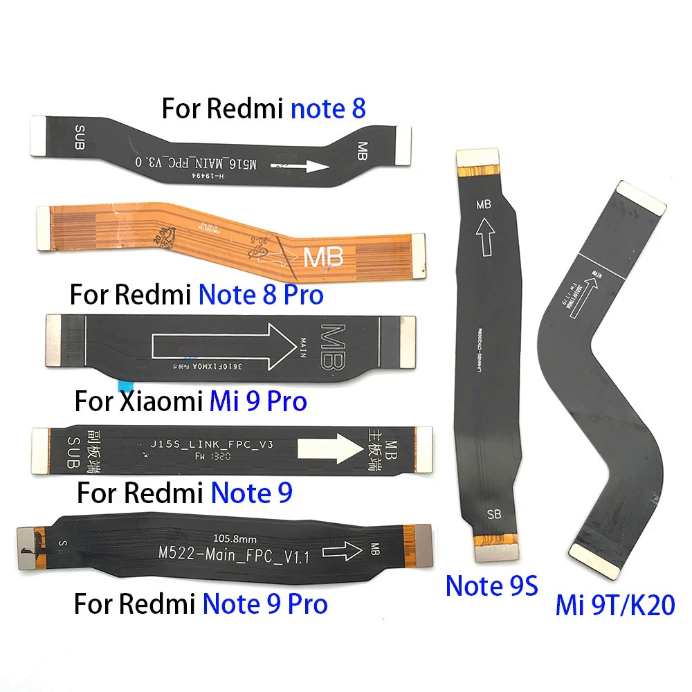 Conector da placa principal Display LCD para Xiaomi Redmi Note 10 9S 8 ...