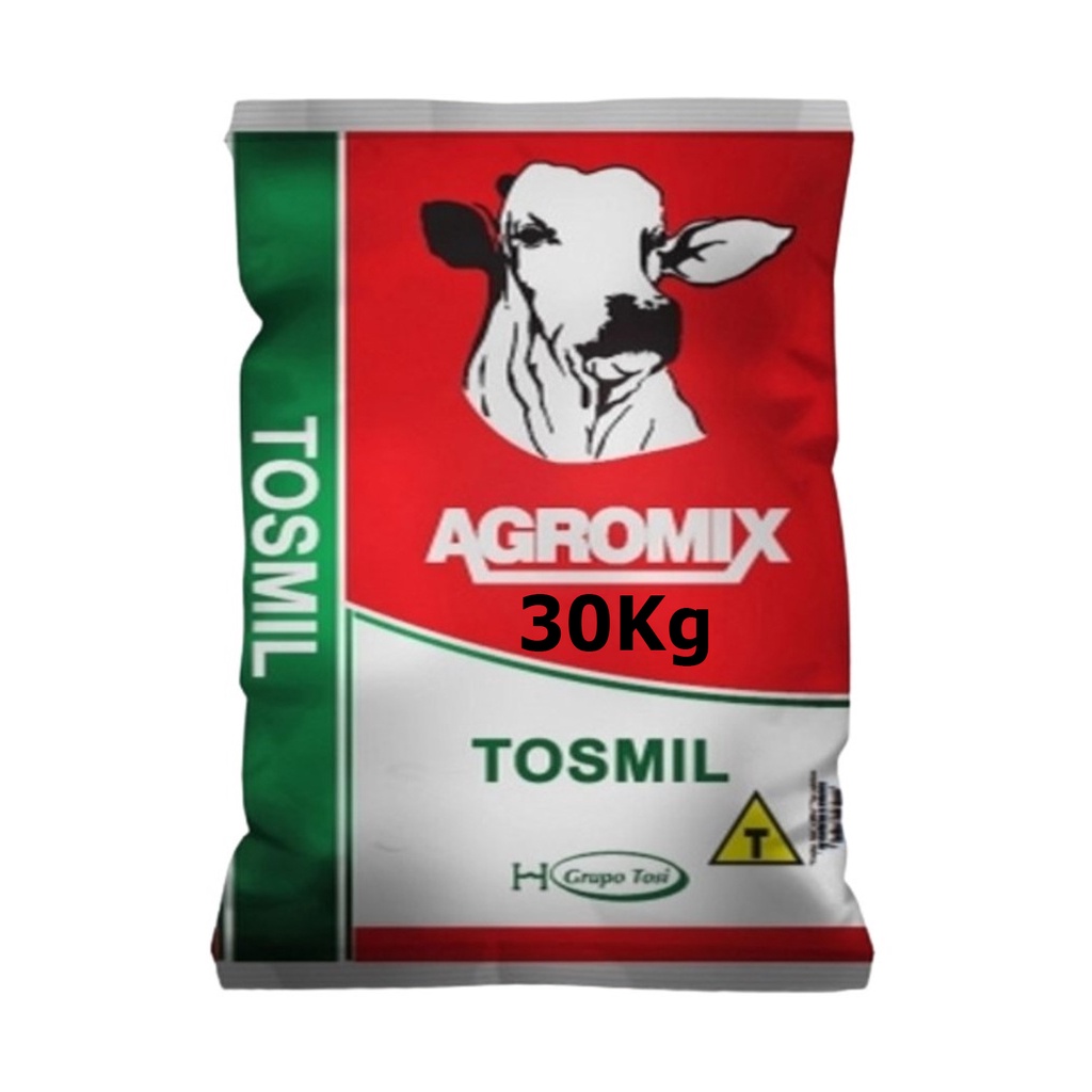 SAL MINERAL GADO PROTEINADO VACA BOVINOS CORTE TOSMIL 30KG | Shopee Brasil