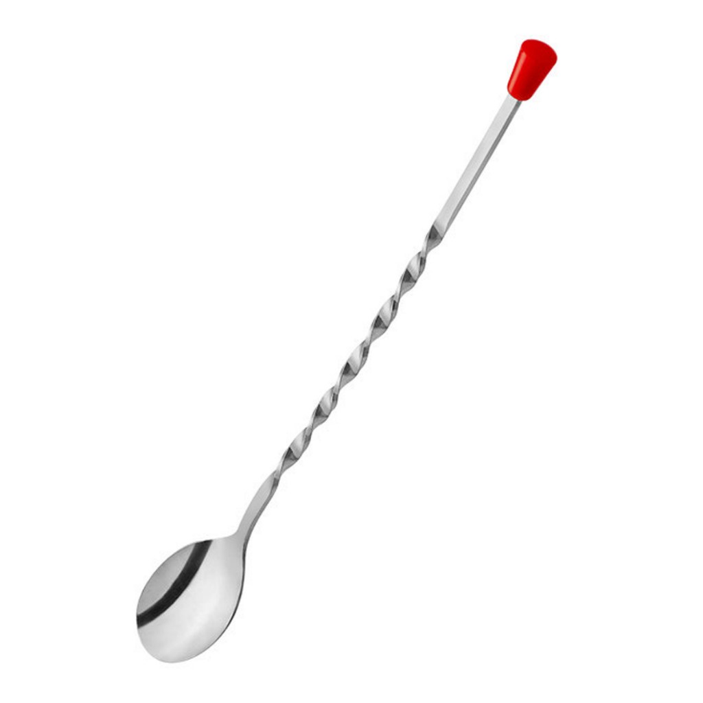Colher Bailarina Trançada Inox Suco Gin Bartender Coquetel Drink Mixing ...