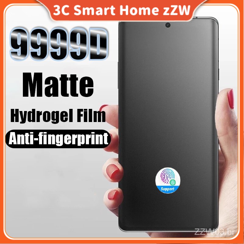 Filme de Hidrogel Fosco Cobertura Completa Para Samsung Galaxy S23 S22 S21 S20 S10 S9 Plus S21FE ...