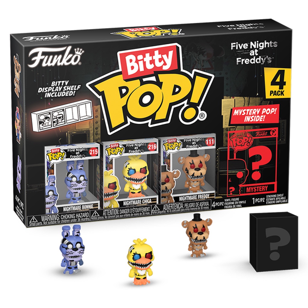 Funko Pop Bitty Nightmare Bonnie 4 Pack Five Nights at Freddy's ...