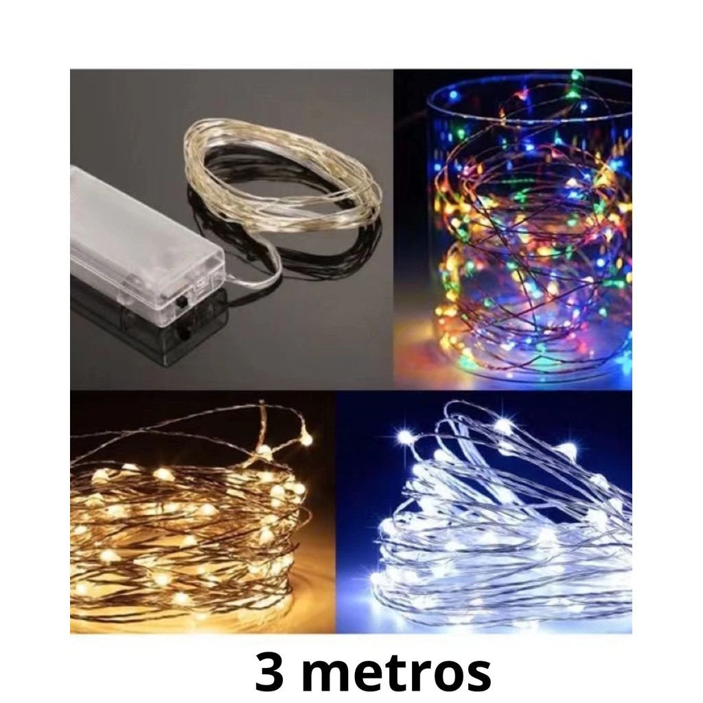 Fio de Fada 3m Cordão de Luz (led) | Shopee Brasil