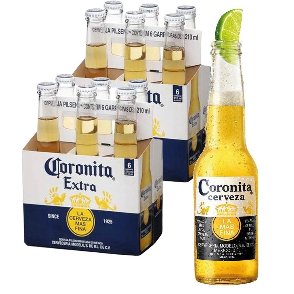 Cerveja CORONITA Extra Long Neck 210ml (12 garrafas) | Shopee Brasil
