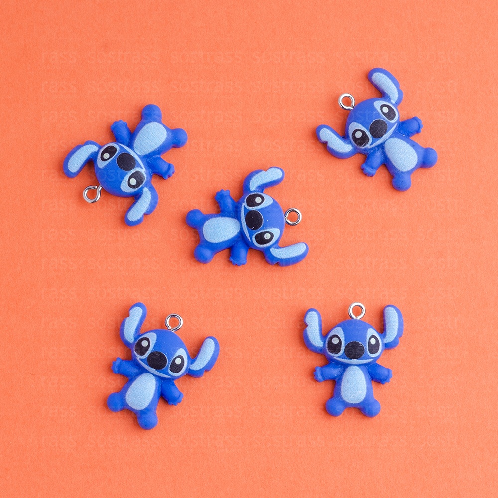 Pingente Stitch Azul - 100 Peças | Shopee Brasil