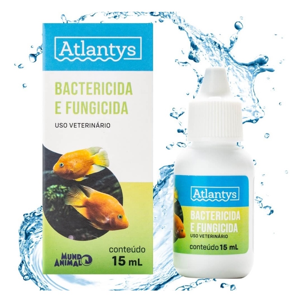 Bactericida E Fungicida Para Tratamento De Peixes Ornamentais 15ml ...
