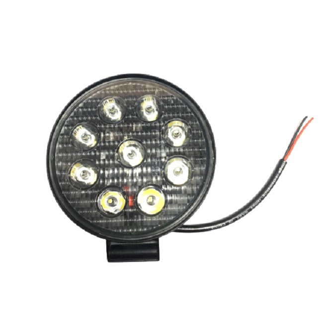 FAROL LED 27W 09 LEDS REDONDO 11CM DIAM FINO BIVOLT LUX LED | Shopee Brasil