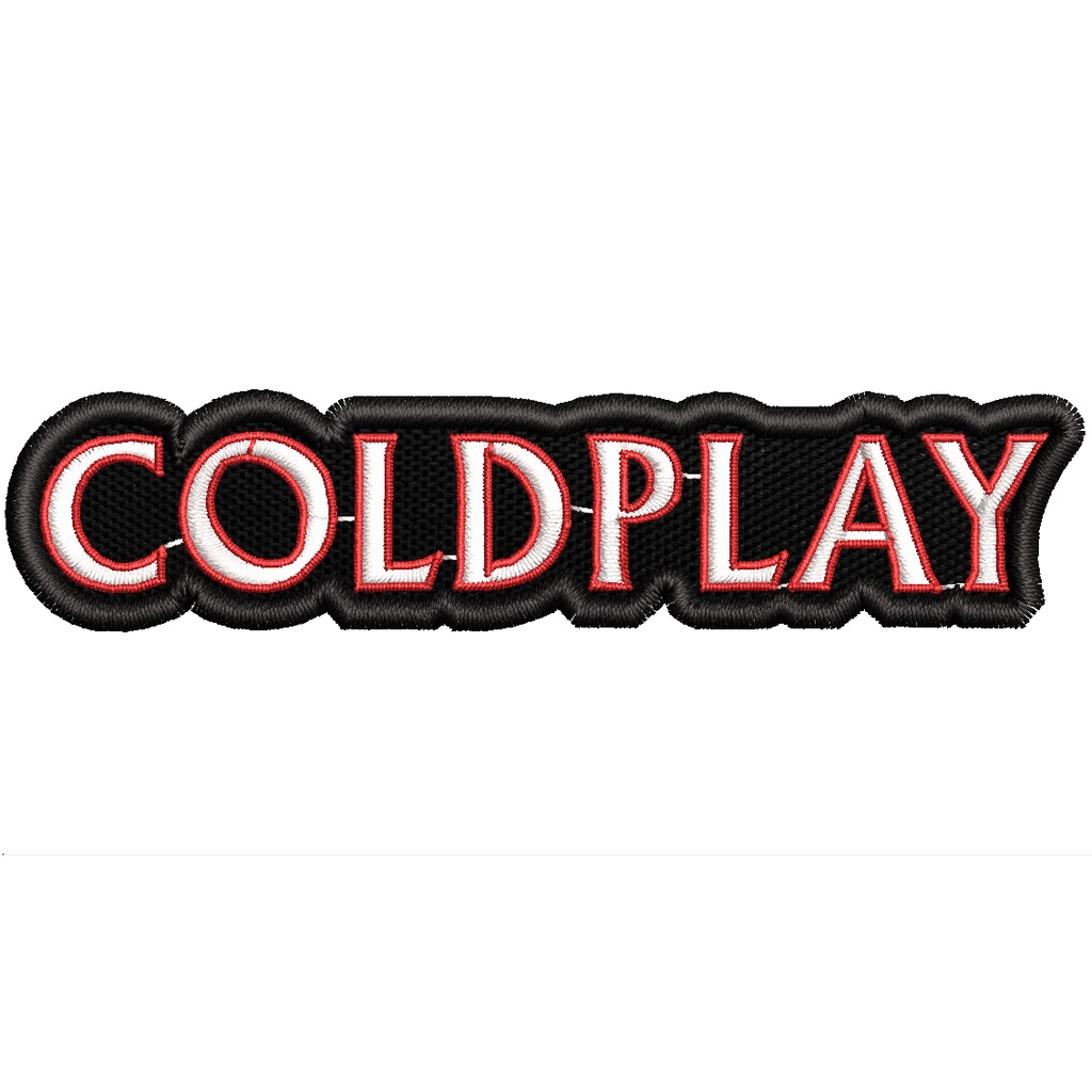 Patch bordado Banda Coldplay Rock 10x2cm | Shopee Brasil