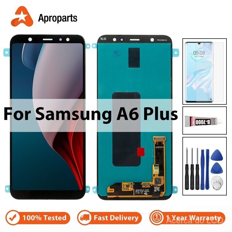 Display Para Samsung Galaxy A6 A6 Plus 2018 A605 SM-A605FN LCD Touch ...