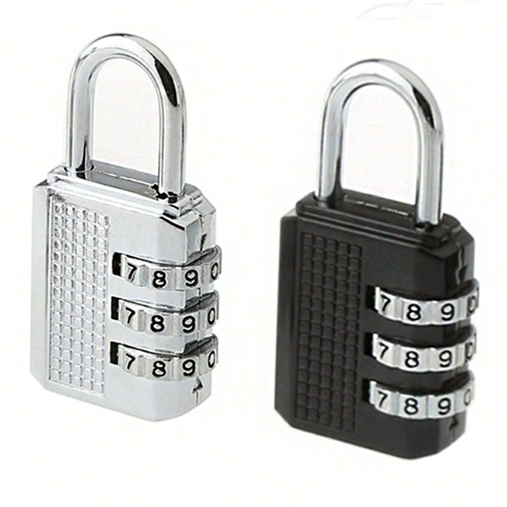 Kit 2 Cadeados Com Senha Código de combinação Número Proteção | Shopee ...