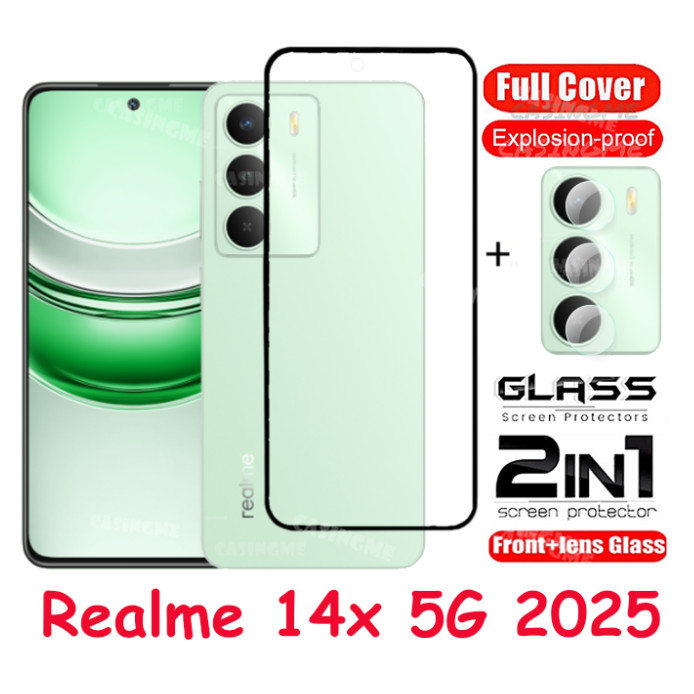 Para Realme 14x 5G 2025 Protetor De Tela De Cobertura Completa Filme ...