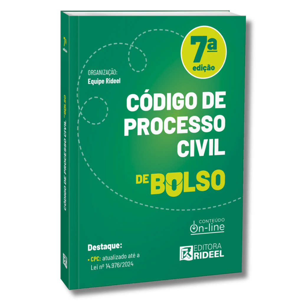 Código De Processo Civil De Bolso Rideel 7ª Edição 2025 | Shopee Brasil