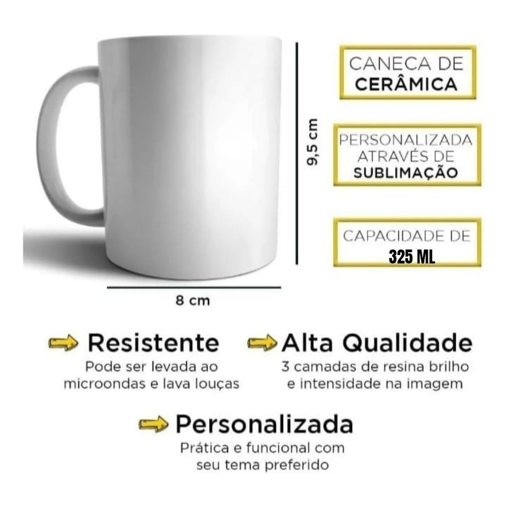 Caneca Rock KURT 325 ML Porcelana | Shopee Brasil