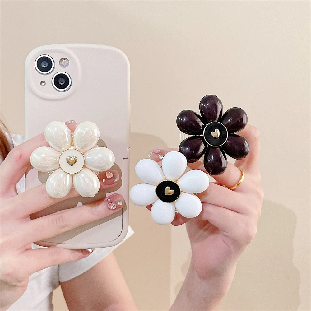 Ins Bonito 3D Brilhante Flor Aperto Do Telefone Tok Griptok Magnético Magsafe Popsocket Anel De ...