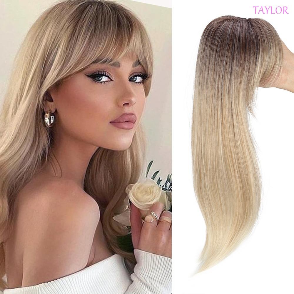 TAYLOR Topper De Cabelo Com Franja , Toppers Sintético Ombre Reto ...