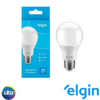 KIT 10 LÂMPADA LED BULBO 15W ALTA POTÊNCIA E27 - ELGIN | Shopee Brasil