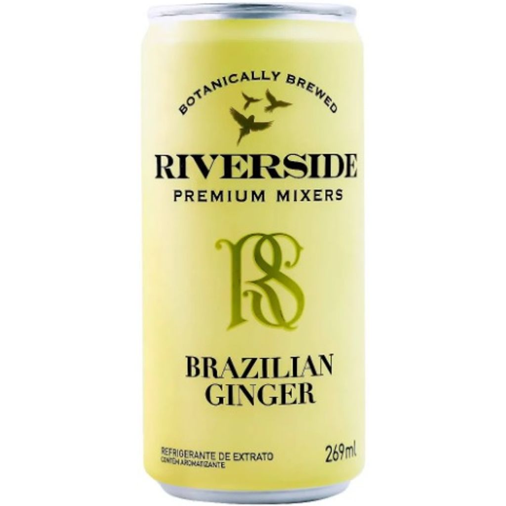 Agua Tonica Riverside Ginger Lata 269ml | Shopee Brasil