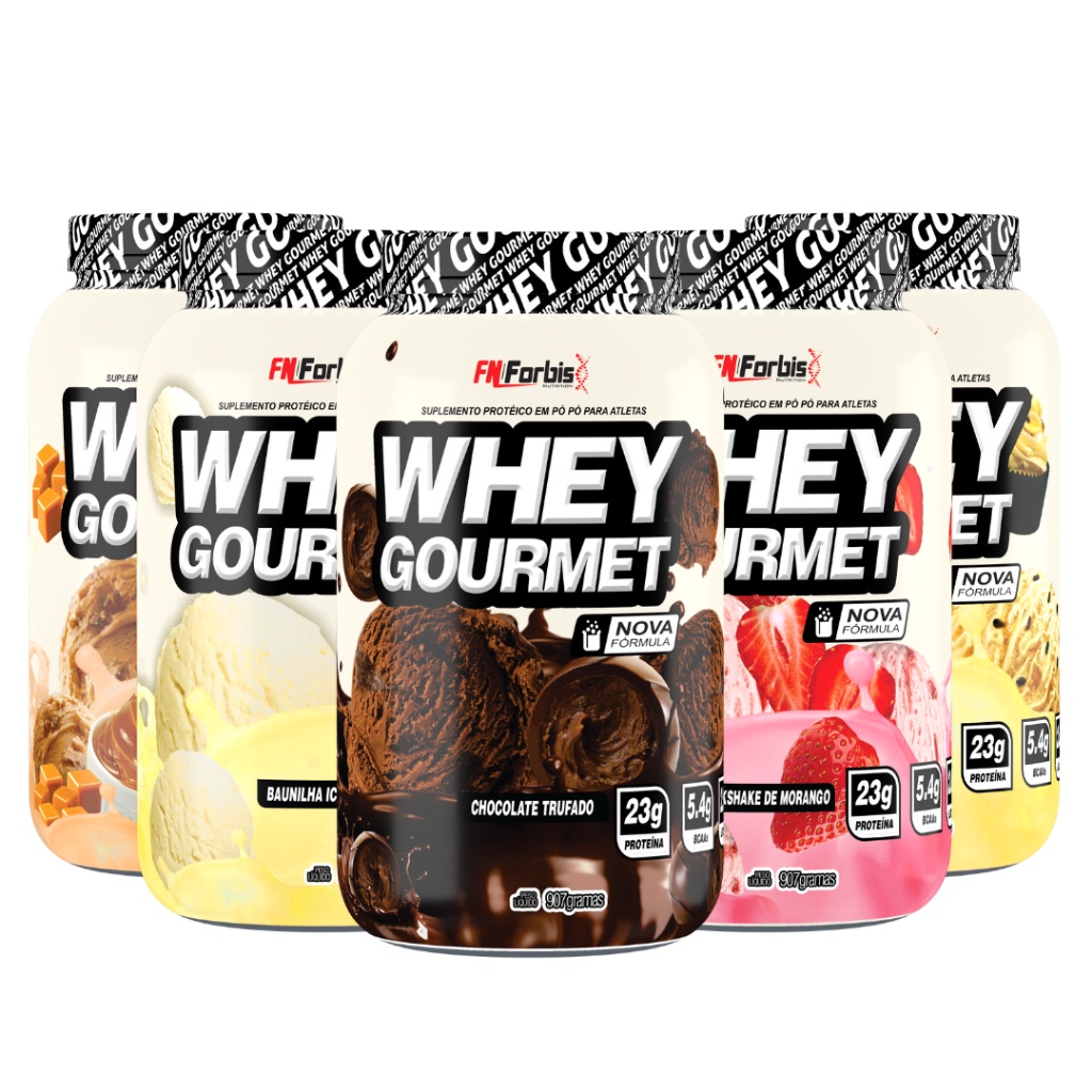 Whey Protein Gourmet FN Forbis Pote 907g | Shopee Brasil