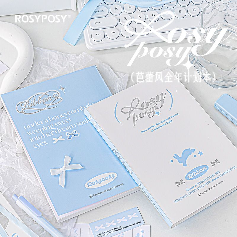 Puffocat ˇ Rosyposy Soft Set All Year Planner Notebook ins High-Value ...