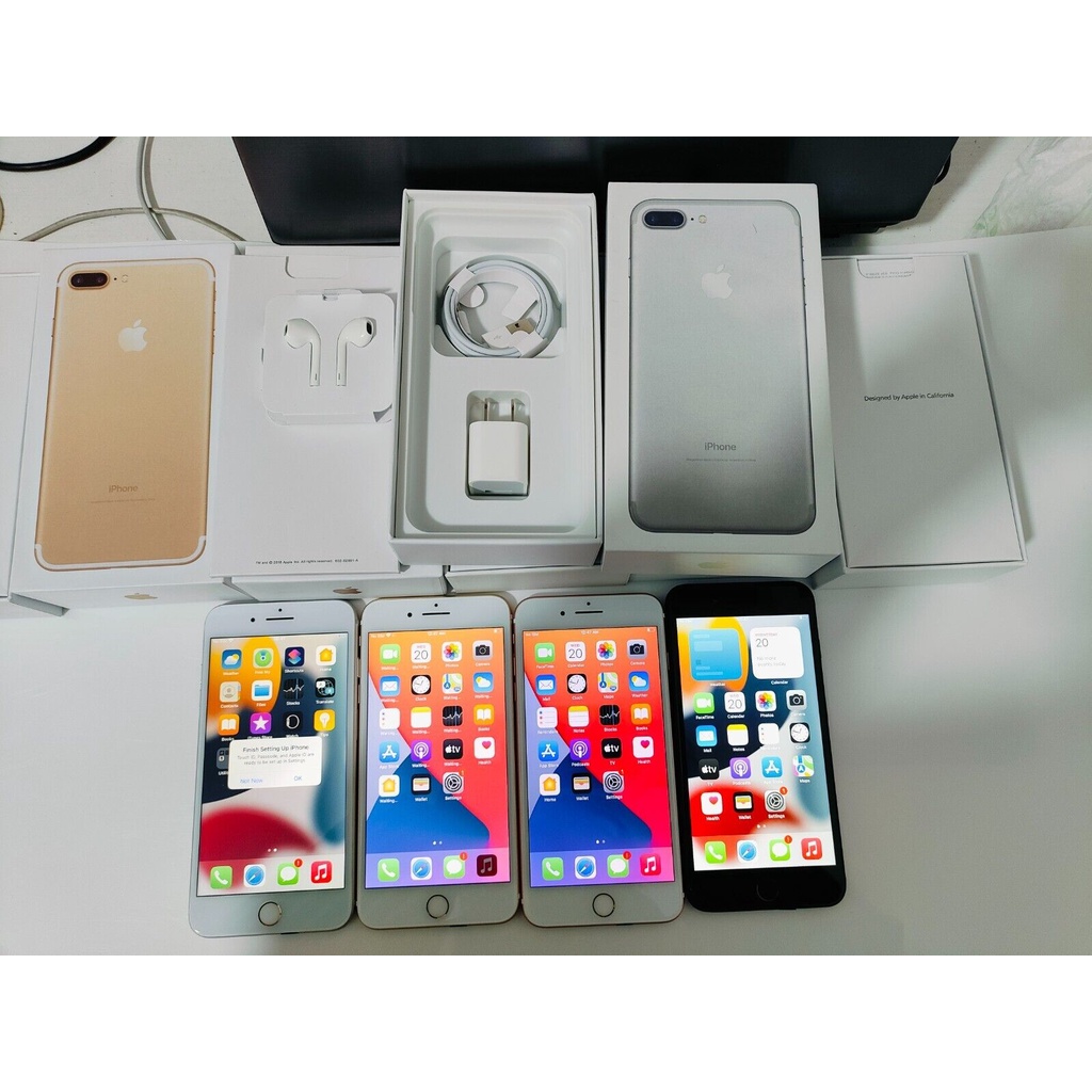 999 % N EW Apple iPhone 7 Plus-32GB 128GB 256GB-Preto (Desbloqueado) (CDMA + GSM) - Faz a Boa!