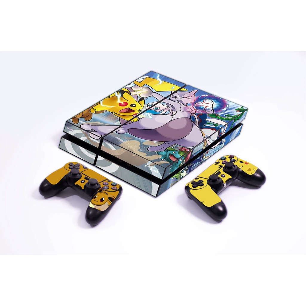 Skin para PS4 Fat Pokémon Meo Two Pikachu Eevee | Shopee Brasil