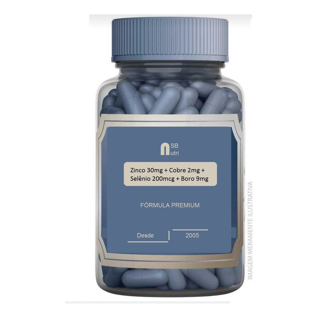 Zinco 30mg+ Cobre 2mg+ Selênio 200mcg+ Boro 9mg / 240 Cap | Shopee Brasil