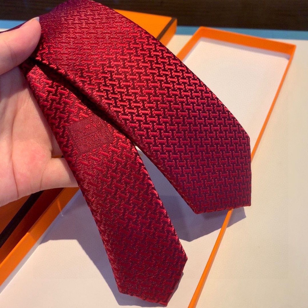 M45 Gravata de Seda Herme* Tie Formal Business Tie Gift Box Presente de ...