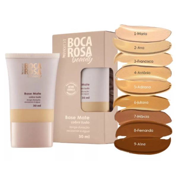 Base Mate Boca Rosa Beauty By Payot Escolha A Sua Cor | Shopee Brasil